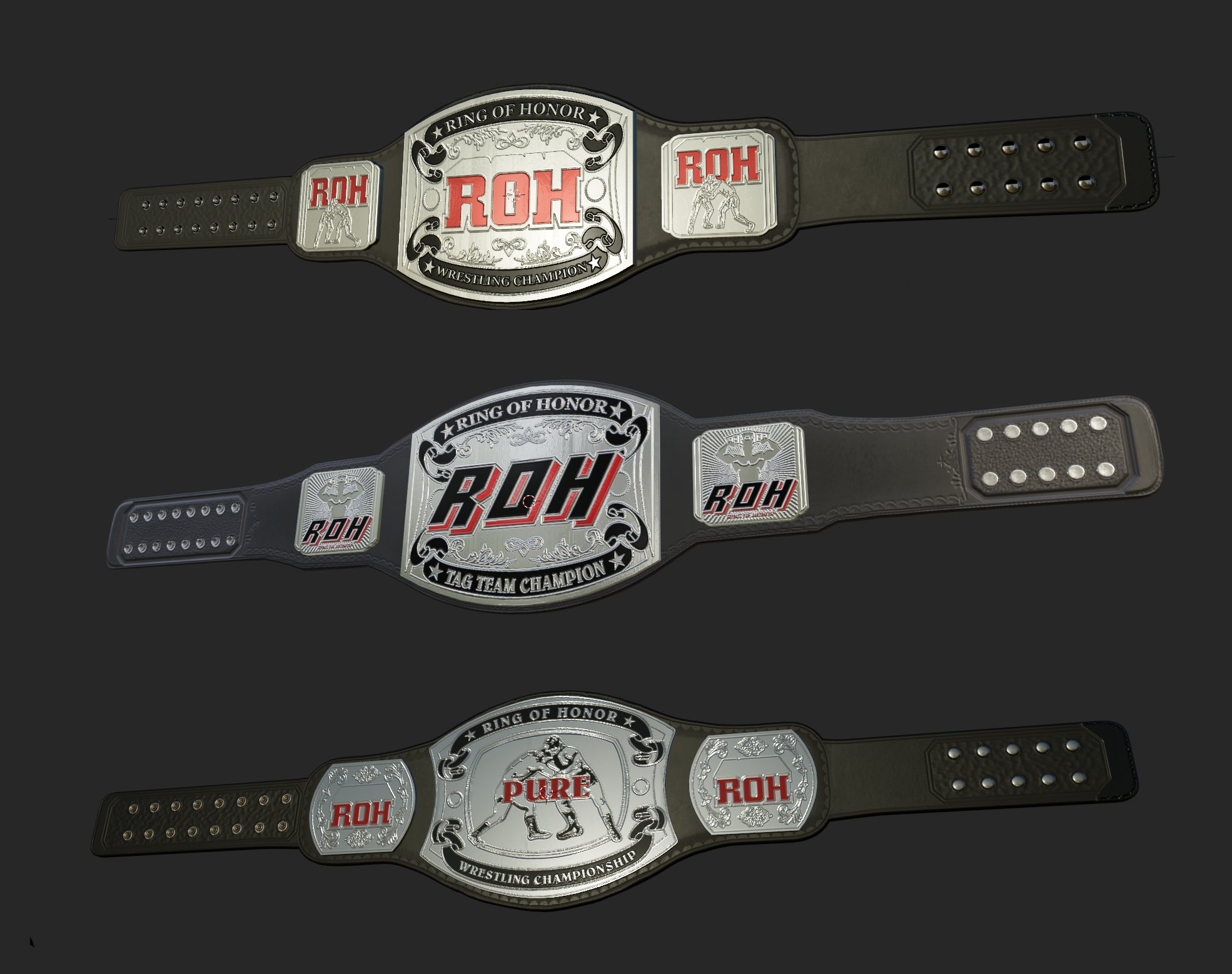 Grix on Twitter: "ROH belt pack preview for #WWE2K23 Woman's belt is coming. https://t.co ...