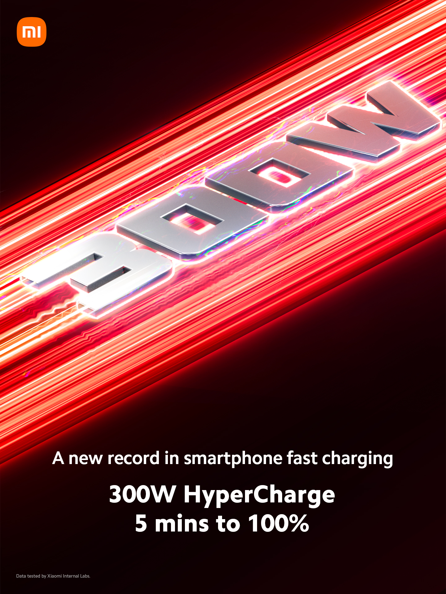 Lei Jun on Twitter: "Breaking records once again! 300W HyperCharge, fully charge a 4100mAh ...