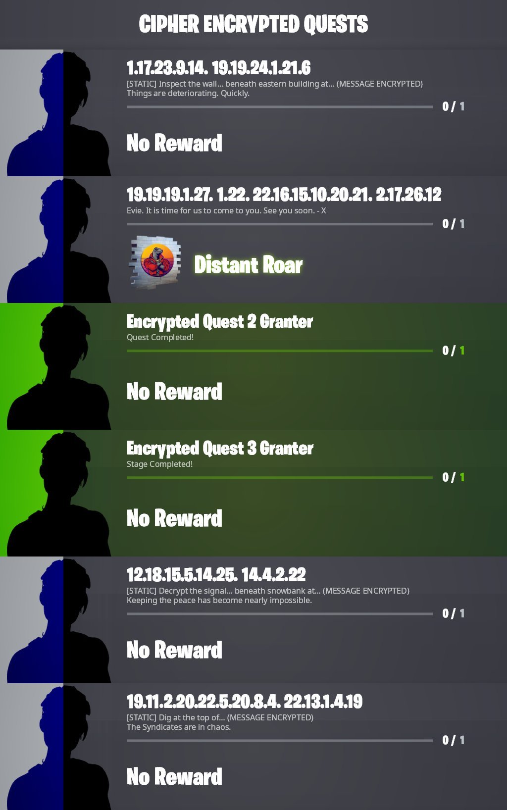 Wenso on Twitter: "Encrypted Cipher Quests translations: 1.17.23.9.14 19.19.24.1.21.6=Anvil ...