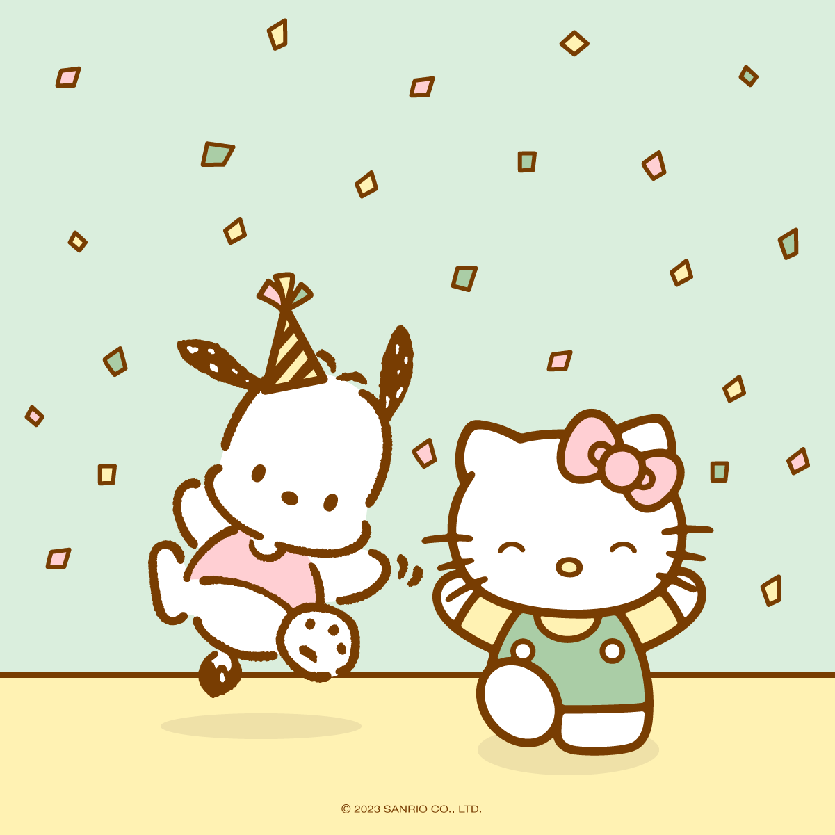Pochacco And Hello Kitty