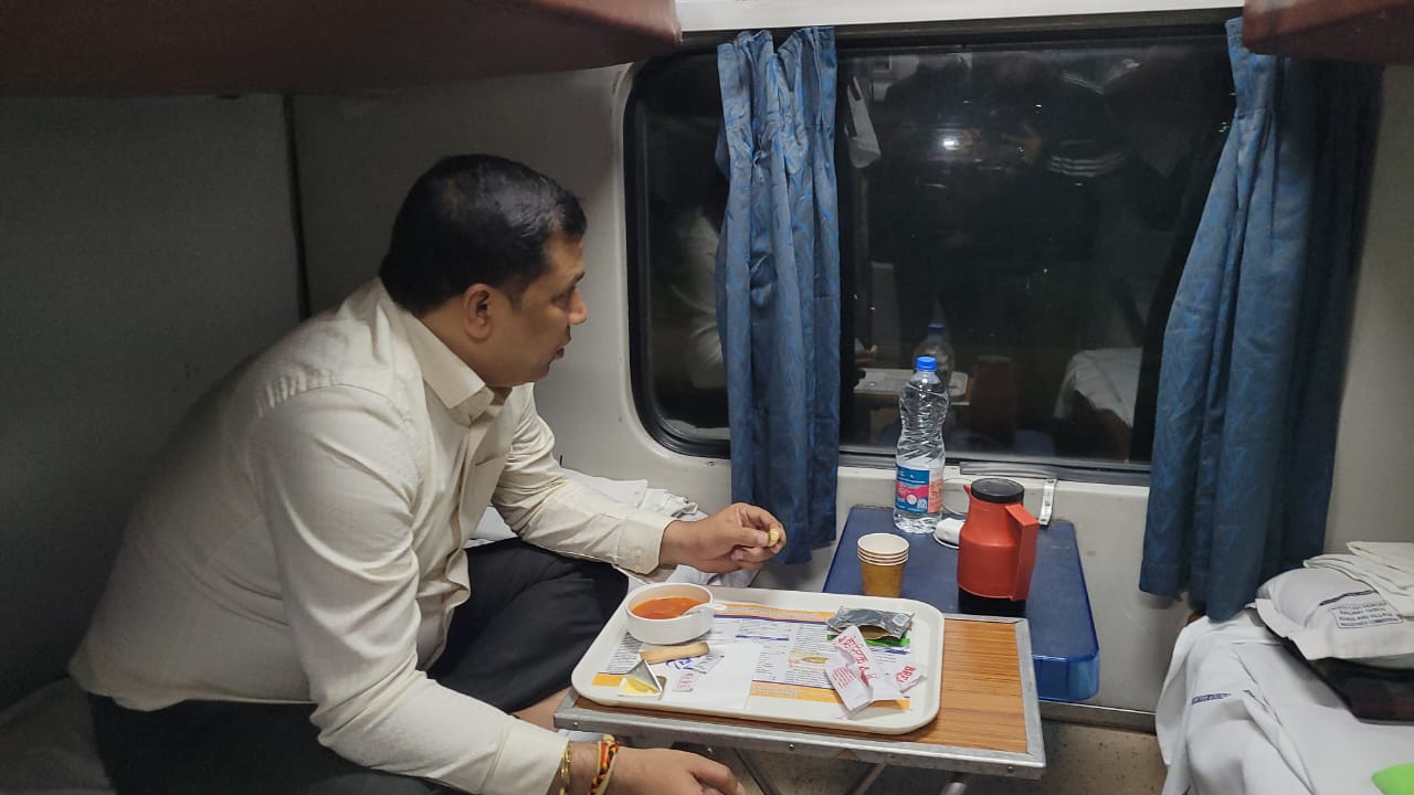 Rajdhani Express Inside