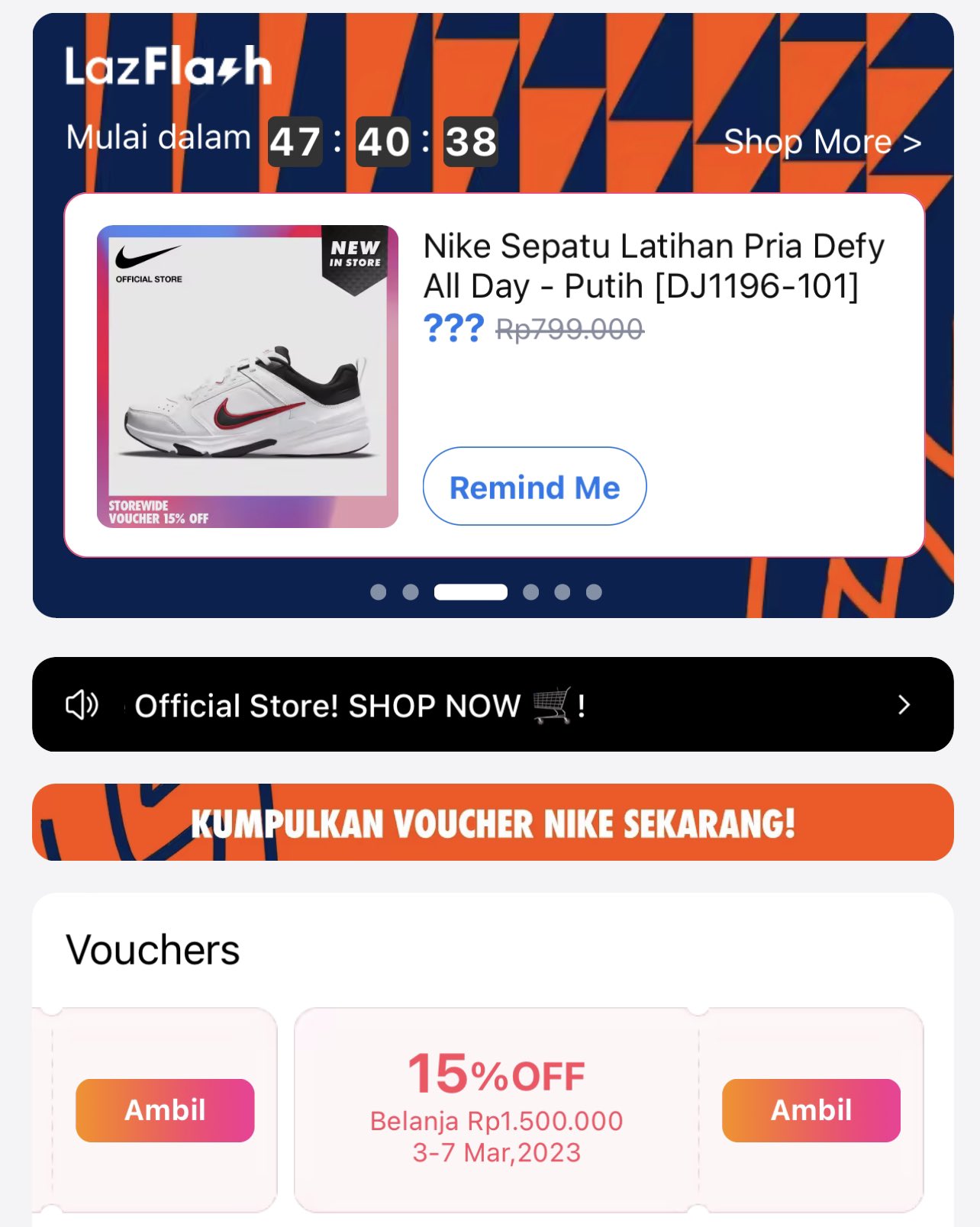 BerburuSale - Base Diskon Kukka on Twitter: "Promo NIKE di Lazada diskon s/d 50% + beli 4 extra ...