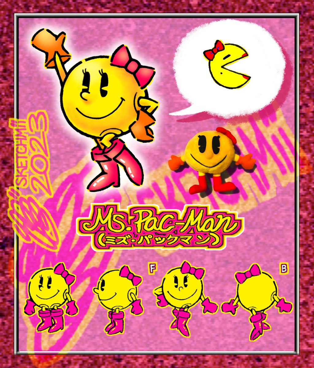 ⭐️ Sketchmii ⭐️ on Twitter: "RT @sketchmii: Pac-Man Doodles #3 starring, 💖 MS.PAC-MAN 💖 Wanted ...