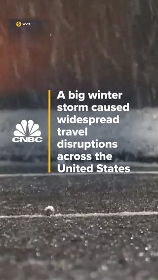 A big winter storm caused widespread travel disruptions across the U.S ...