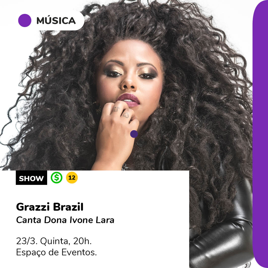 Sesc Santo André on Twitter: "Música. Show "Grazzi Brazil". Grazzi Brazil canta Dona Ivone Lara ...