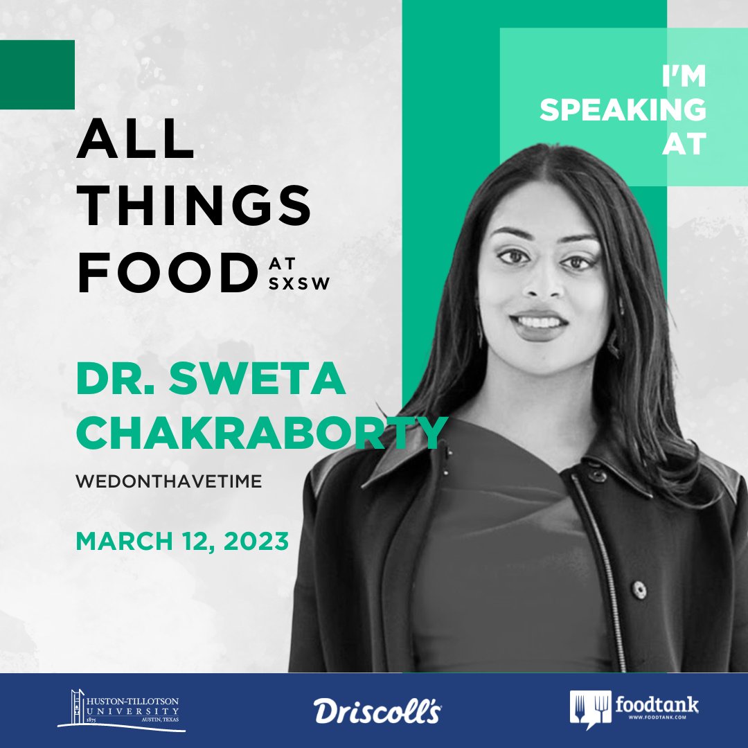 We Don't Have Time on Twitter: "RT @DaniNierenberg: Join us for "All Things Food" at #SXSW. 50 ...