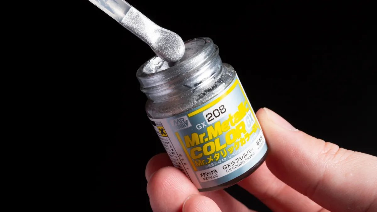 nippper.com on Twitter: "GXラフシルバーは、ラメ感の強い個性的なシルバーでとても気に入りました！！ あえてのラメ感で、プラモデルがギラギラに輝く！／クレオスの「GX ...
