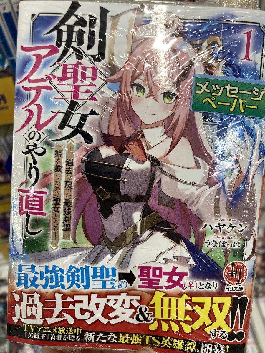 Hj文庫 『英雄王』アニメ大好評放送中 On Twitter Rt Animatetkrzw 【書籍入荷情報】hj文庫📖『剣聖女アデル