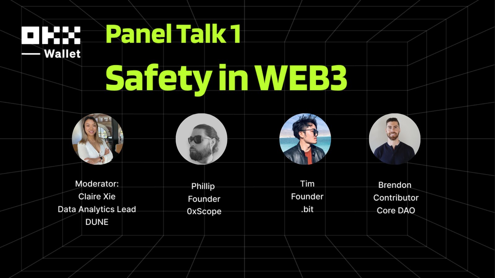 OKX Web3 (NFT & Wallet & DeFi) on Twitter: "Happy to introduce you all our incredible panelists ...
