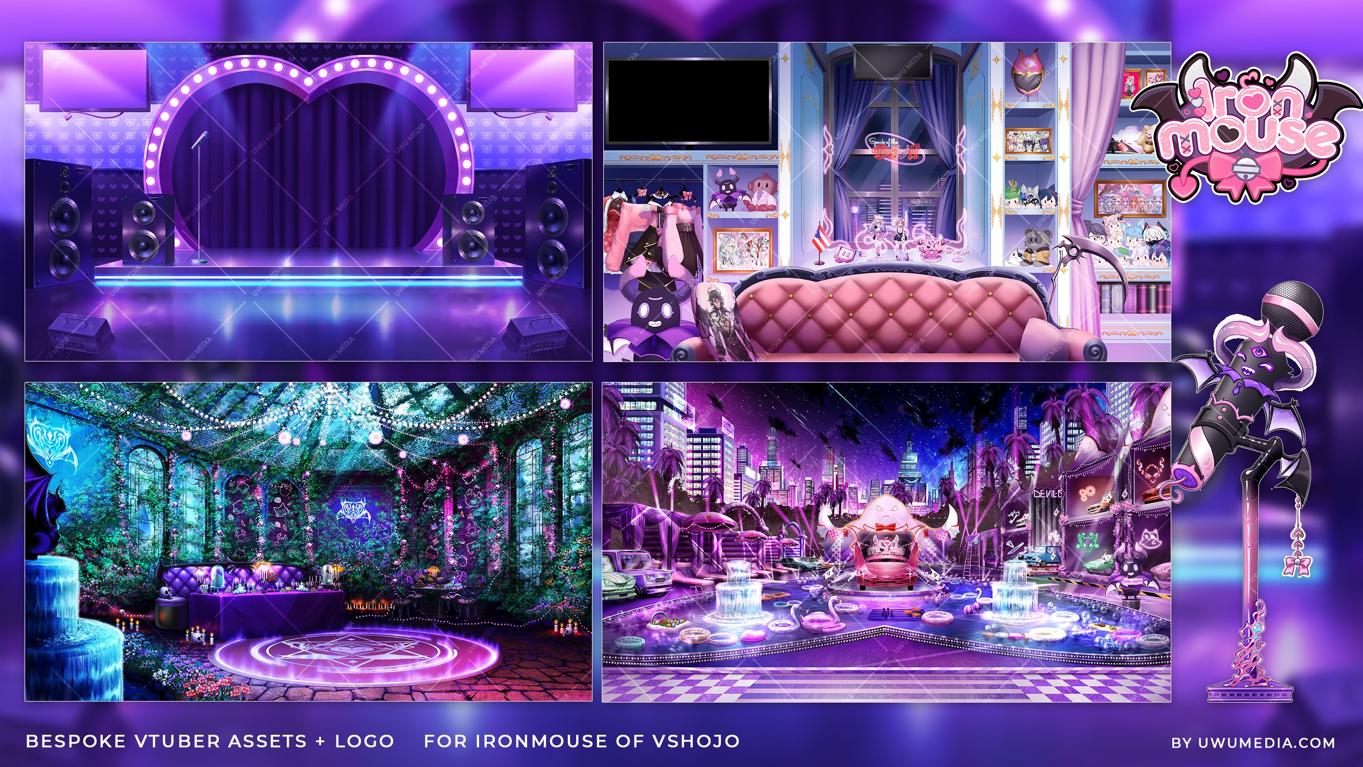 UWU MEDIA | VTUBER GRAPHICS STUDIO on Twitter: "🏁 Vtuber Background Showcase We had the honour ...