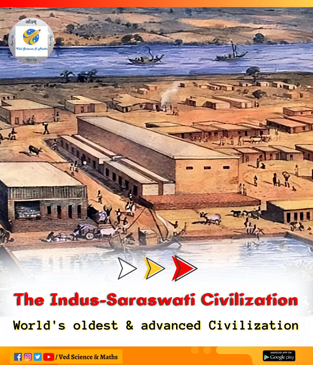 The Indus and Saraswati river valleys of Bharatvarsha (present India ...