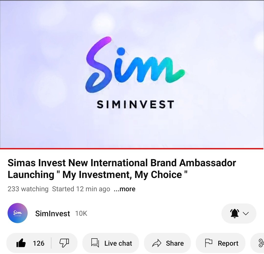 on Twitter: "Siminvest are live on YouTube, shortly they'll announce their new brand ambassador ...