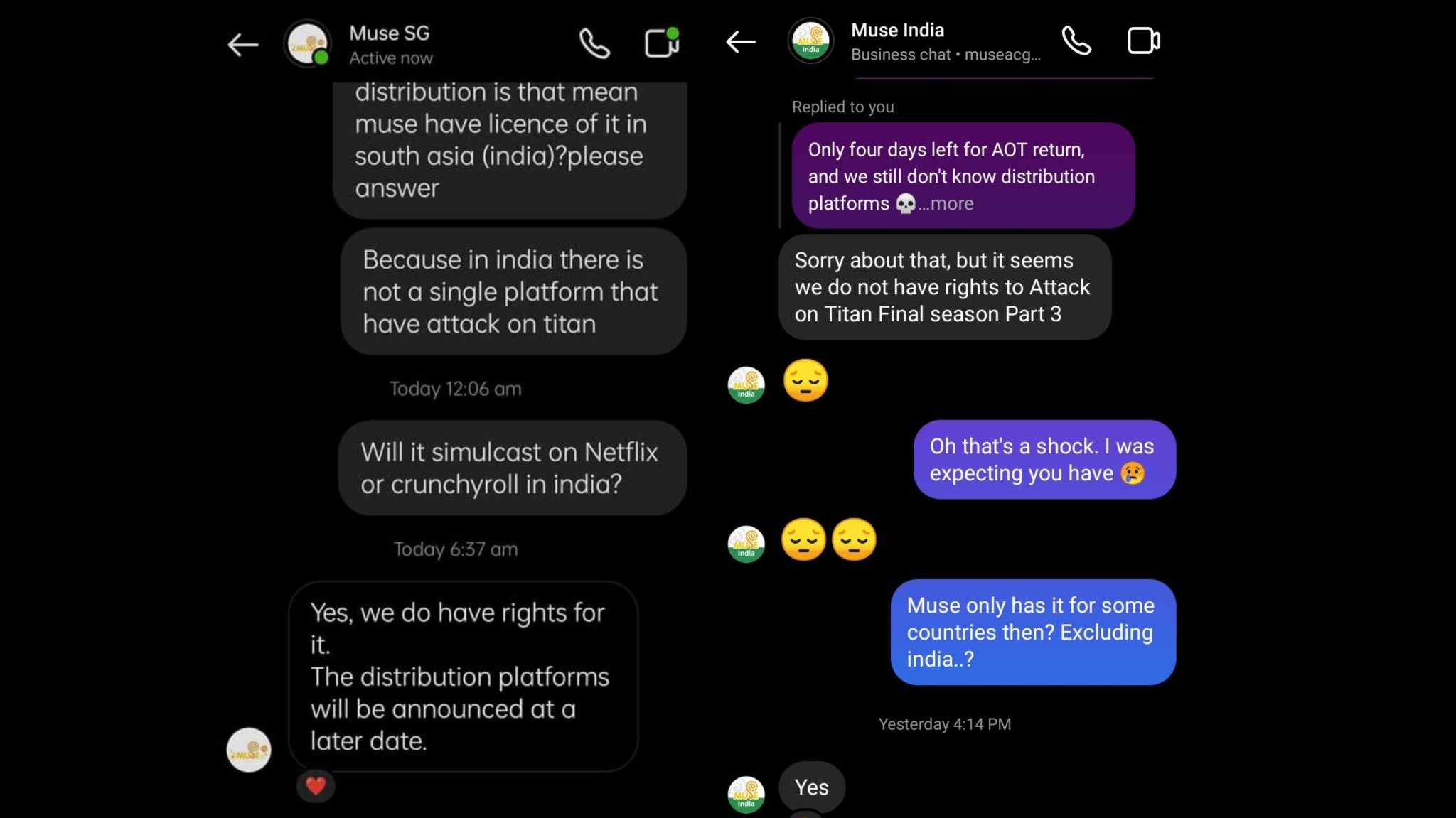 Weeb Central on Twitter: "Update on Attack on Titan Final Season Part 3 Streaming in INDIA ...