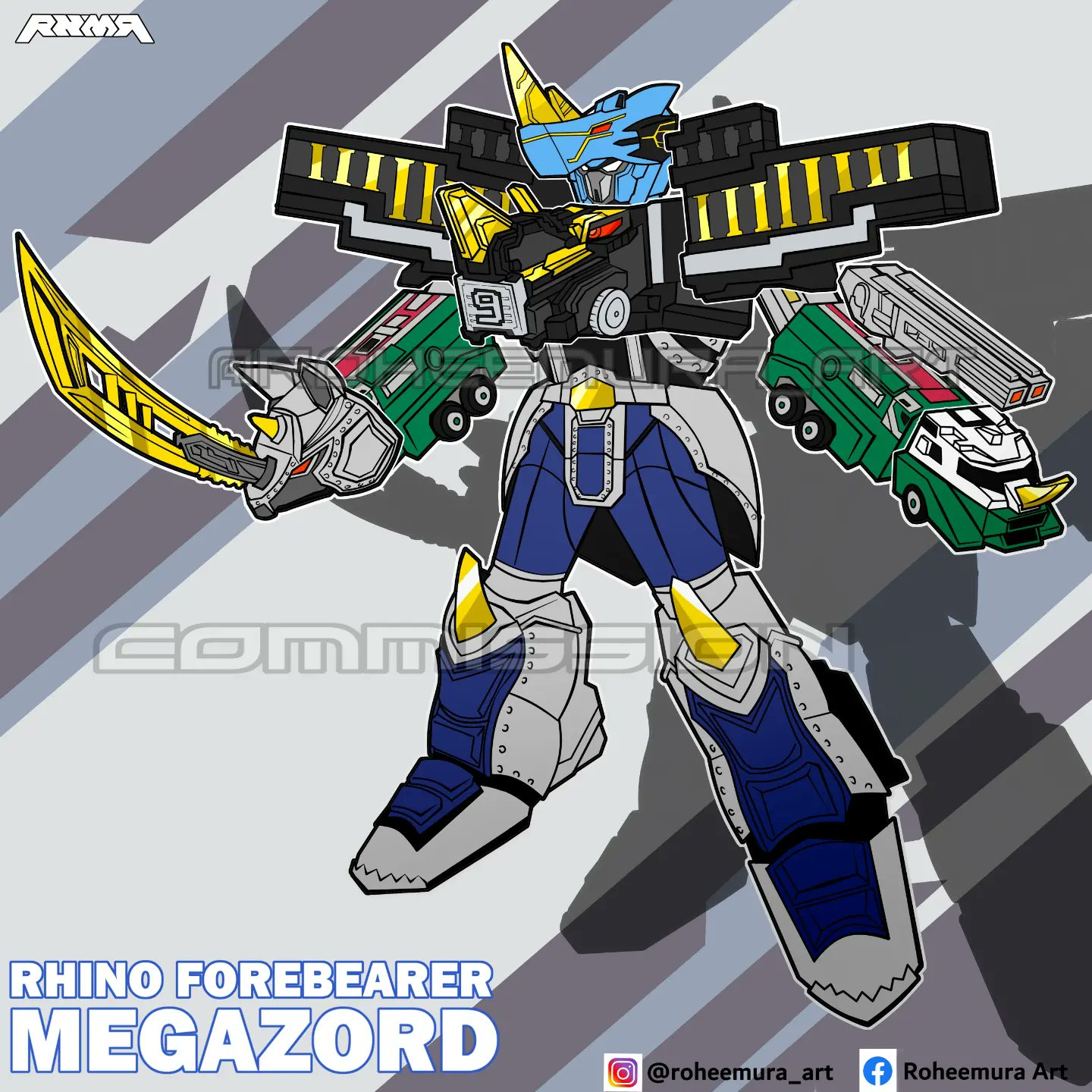 Super Sentai Mecha Concept Art