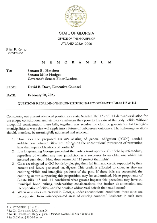 Rahul Bali on Twitter: "Kemp Administration Raises Questions About Buckhead Cityhood Governor ...