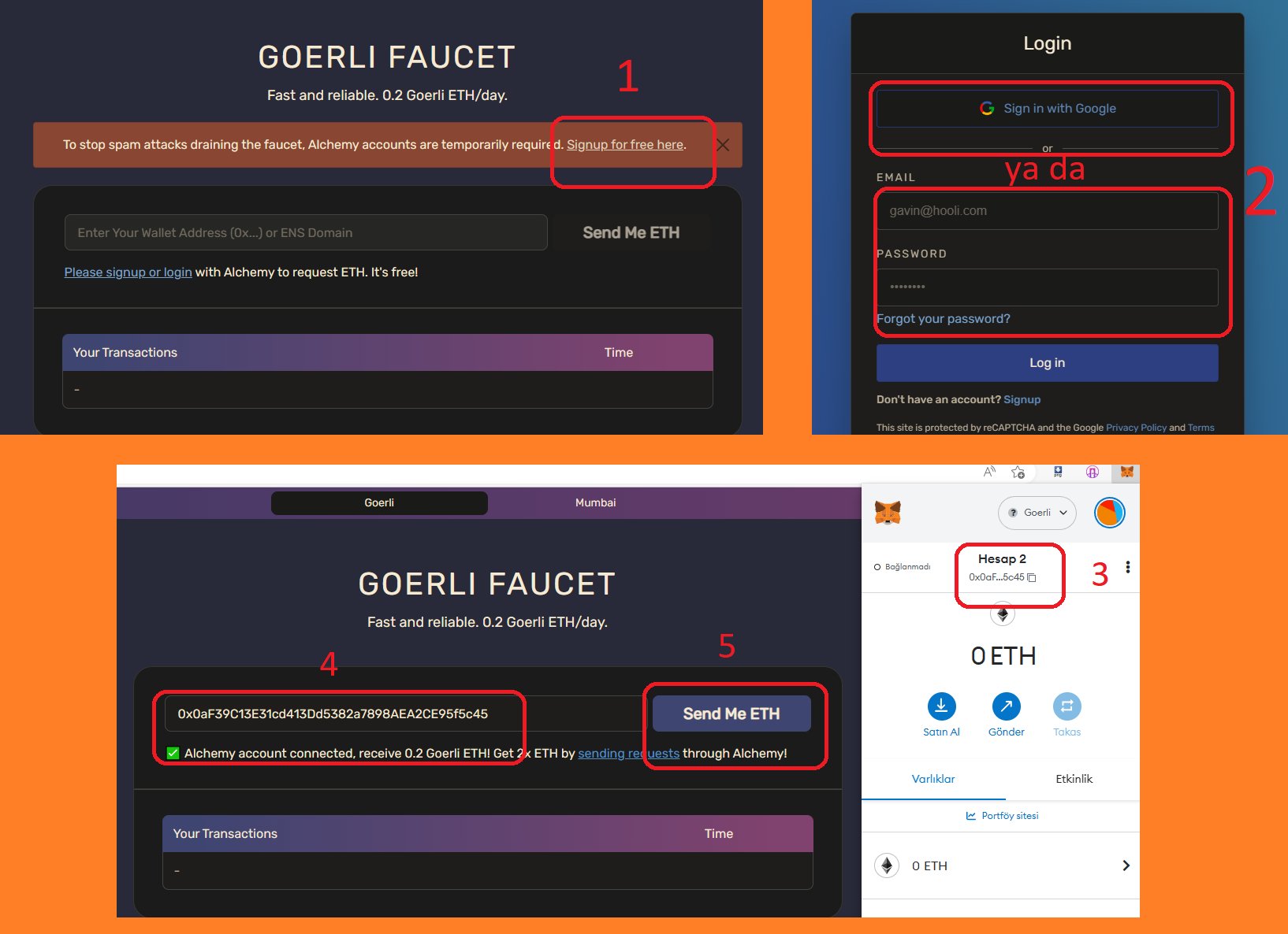 Kripto Kurdu on Twitter: "🧵3/13 🔷Şimdi aşağıdaki linkten #Faucet'e giderek "Sign up here ...