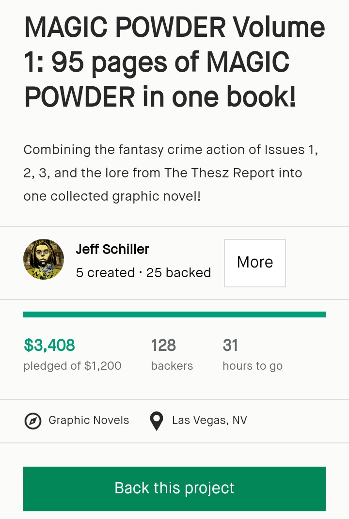 𝓒𝓸𝓶𝓲𝓬 𝓒𝓻𝓾𝓼𝓪𝓭𝓮𝓻𝓼™ on Twitter: "RT @CurtKasady: Having read the first three Magic Powders I can ...