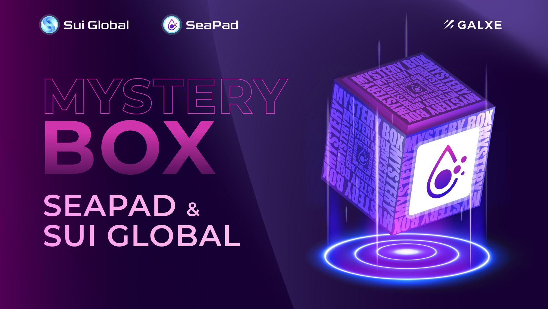 Sui Global on Twitter: "@SuiGlobal x @SeaPad_defi 🎁Mystery Boxes🎁 🔥🔥🔥Pool prizes:🔥🔥🔥 - 200 $USDT ...