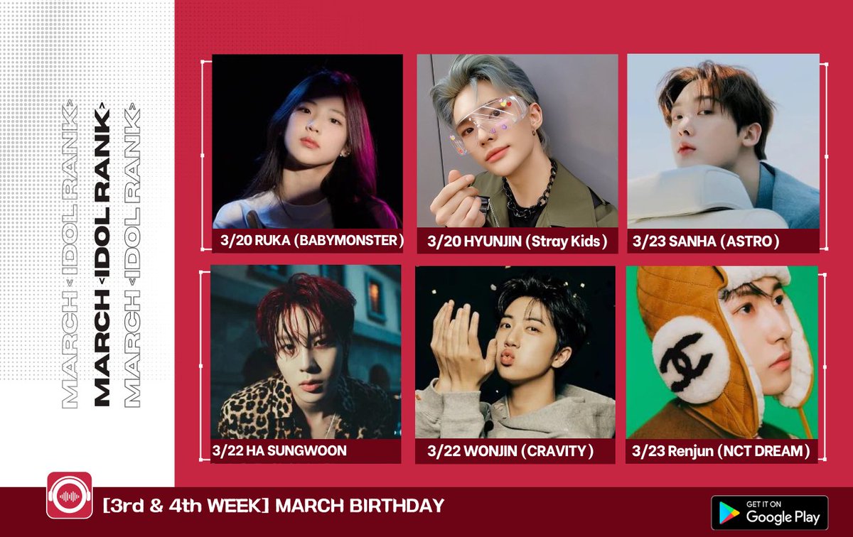 RUKA THAILAND on Twitter: "RT @kBOPS_online: | March IDOL RANK Vote and win birthday ADs for ...