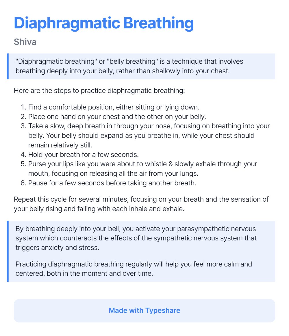 Do you know the way you breathe can cause anxiety ? Here's how: And a ...