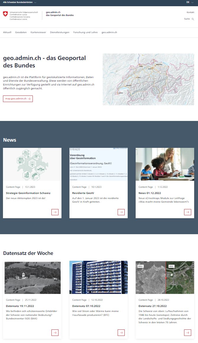 geo.admin.ch on Twitter: "[DE] Unser Geoportal-Team hat es geschafft! Die neue Website http ...
