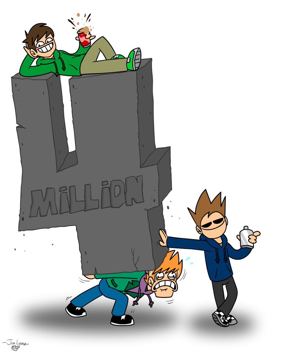 「Eddheads! We passed 4 MILLION subscriber」|Eddsworldのイラスト