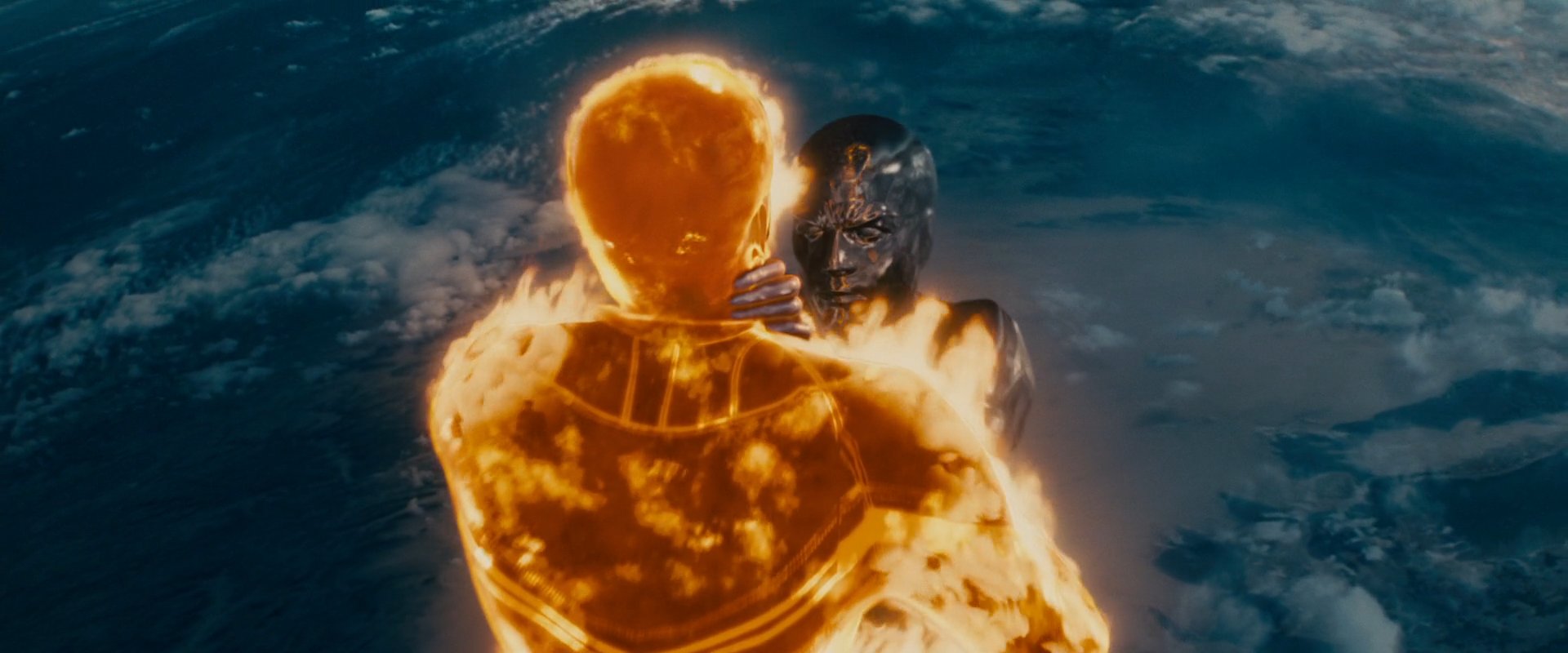 Human Torch Vs Silver Surfer
