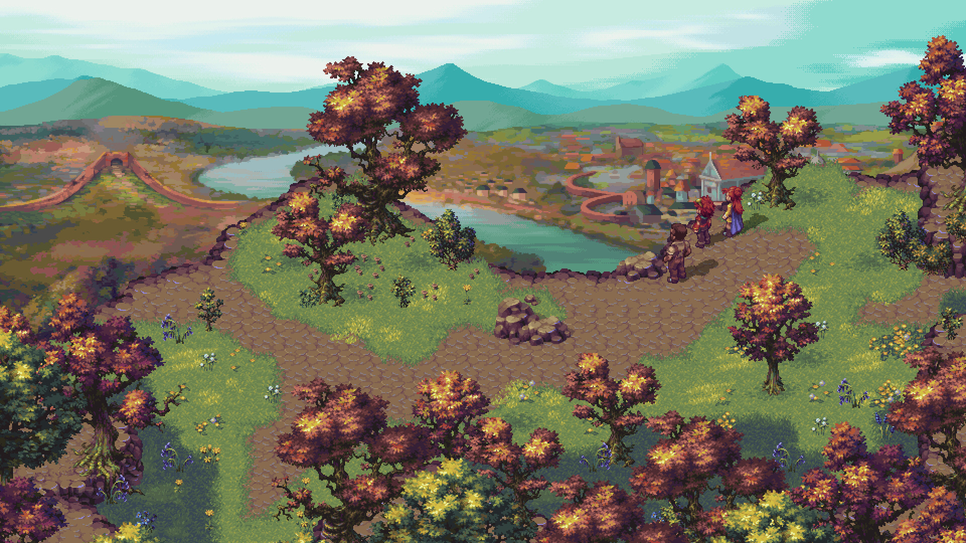 Pixel Landscape Top Down