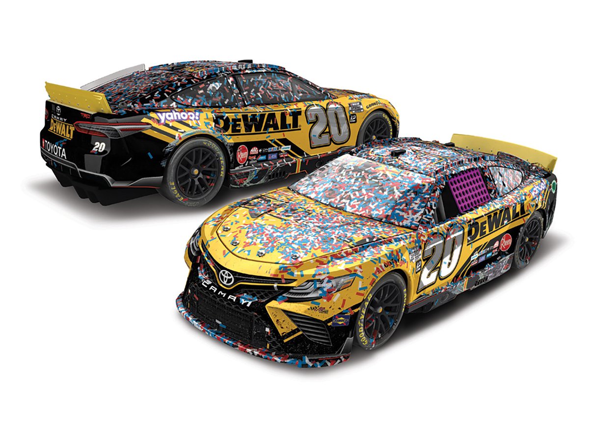 NASCAR DIECAST FANS on Twitter: "RENDER PREVIEW: Christopher Bell 2022 DeWalt Charlotte Roval Win!"
