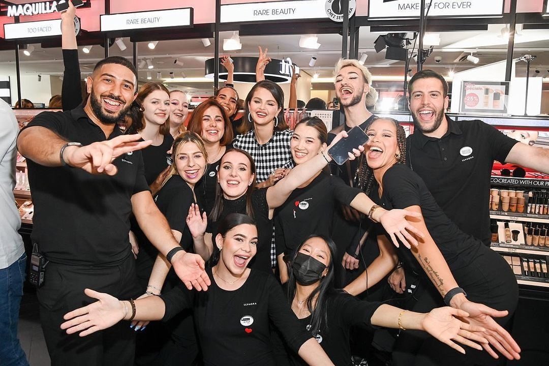 Rare Beauty posted on Instagram this picture celebrating the first ...