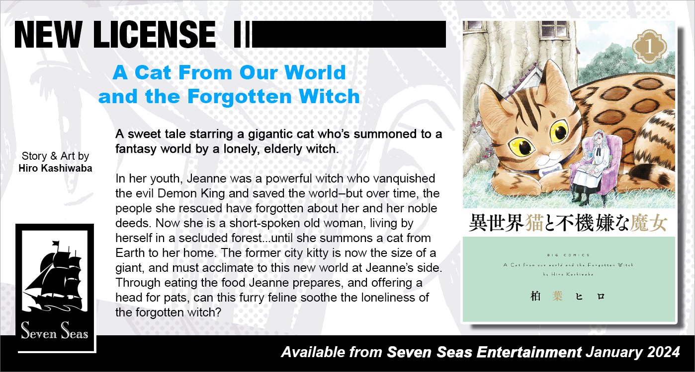 Seven Seas Entertainment on Twitter: "Brand-new license announcement! A CAT FROM OUR WORLD AND ...
