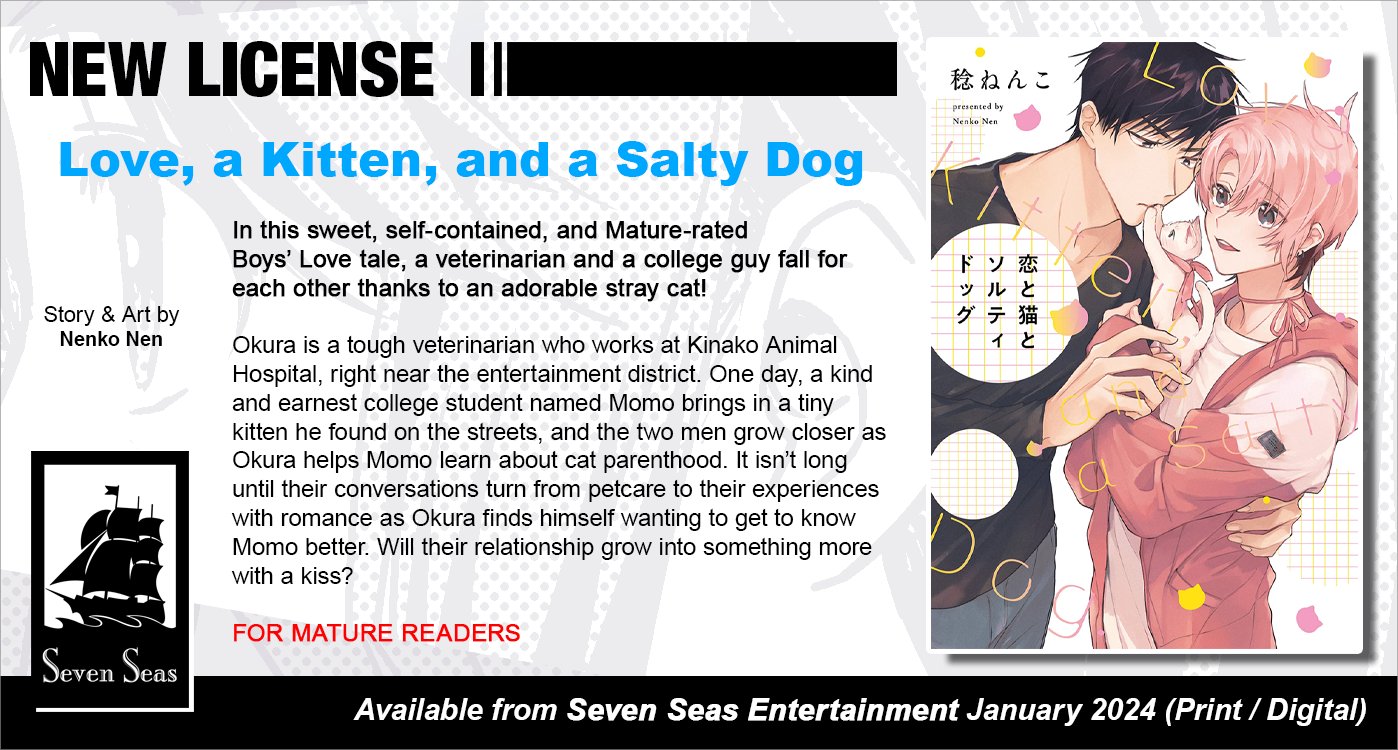 Seven Seas Entertainment on Twitter: "Brand-new license announcement! LOVE, A KITTEN, AND A ...