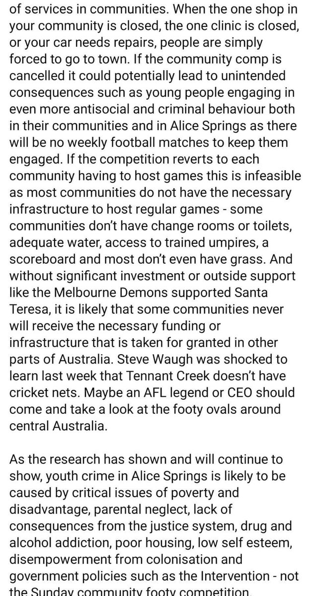 Action for Alice 2020 - Darren Clark on Twitter: "A remote area teacher has his say on the footy ...