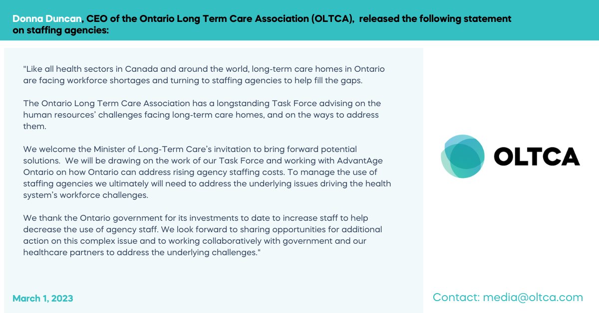 Ontario Ltc Assoc On Twitter Donna Duncan Ceo Of The Ontario Long