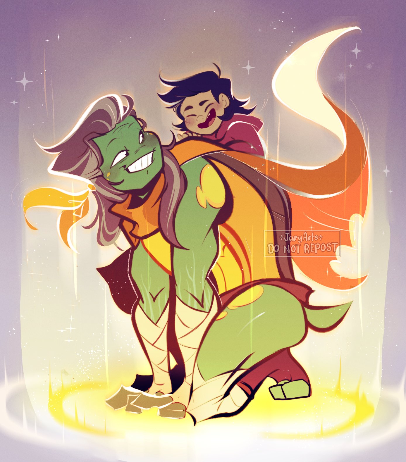 ⭐ ˗ˏˋ JaryArts ˊˎ˗ ⭐🌿 COMM SLOTS FULL!🌿 on Twitter: "Casey JR and his Uncle Mikey at play 😔 🧡 I ...