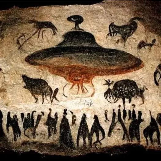 Ancient Alien Cave Drawings