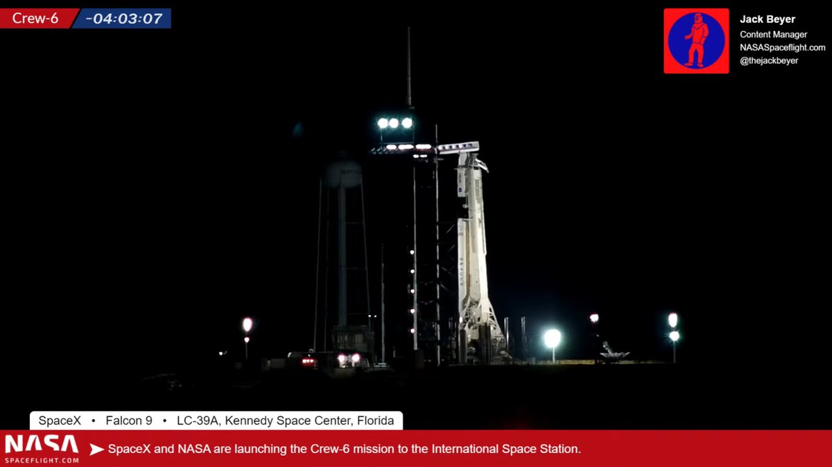 Chris Bergin Nsf On Twitter Live From Ksc Spacex Crew 6 Mission To