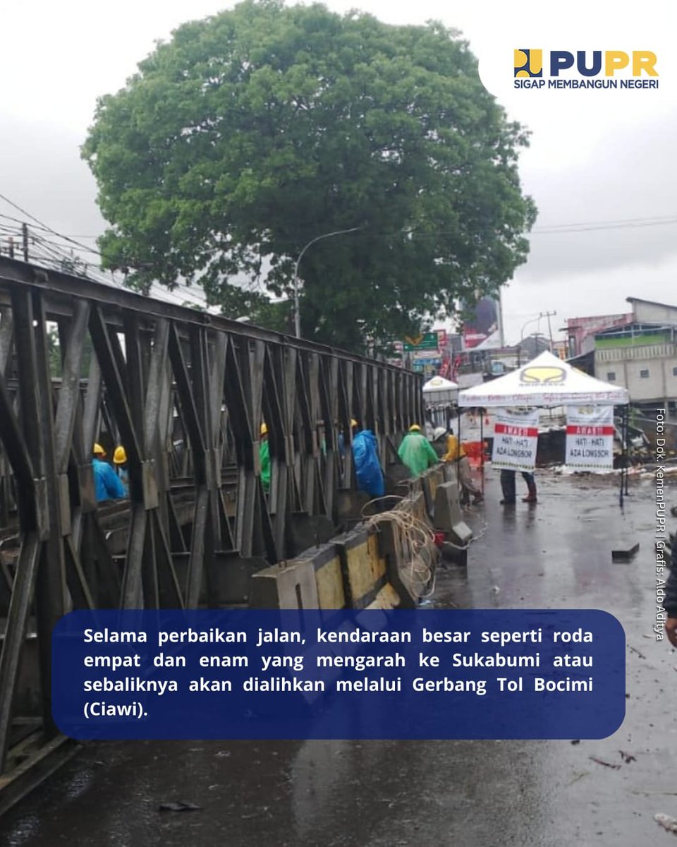 Kementerian PUPR on Twitter: "Ini upaya Kementerian PUPR untuk menangani longsor di ruas Jalan ...