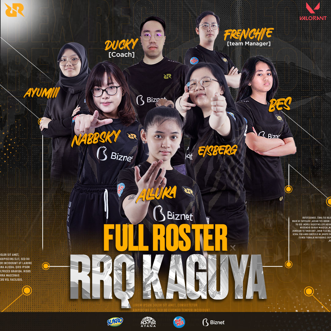 Team RRQ on Twitter: "Announcing our full #VALORANT Ladies division, RRQ Kaguya! The team will ...