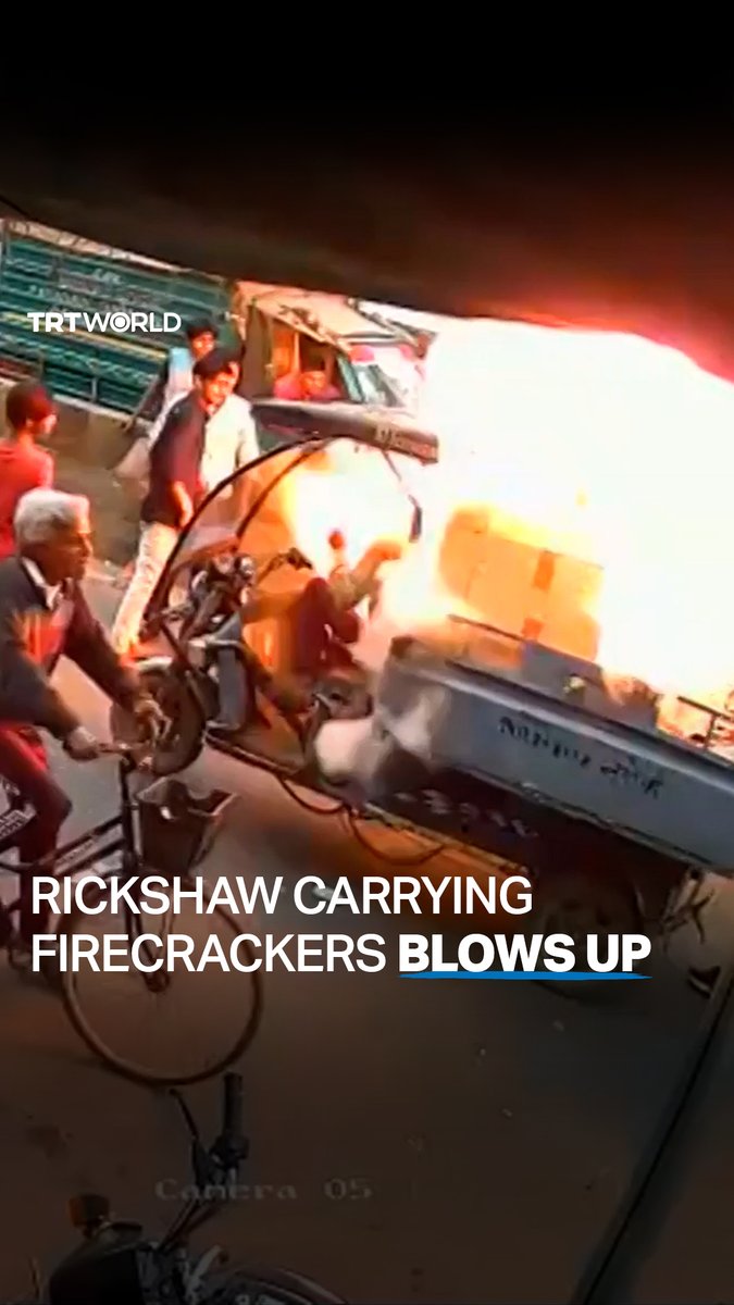 TRT World on Twitter: "A rickshaw loaded with firecrackers exploded in India’s Uttar Pradesh ...