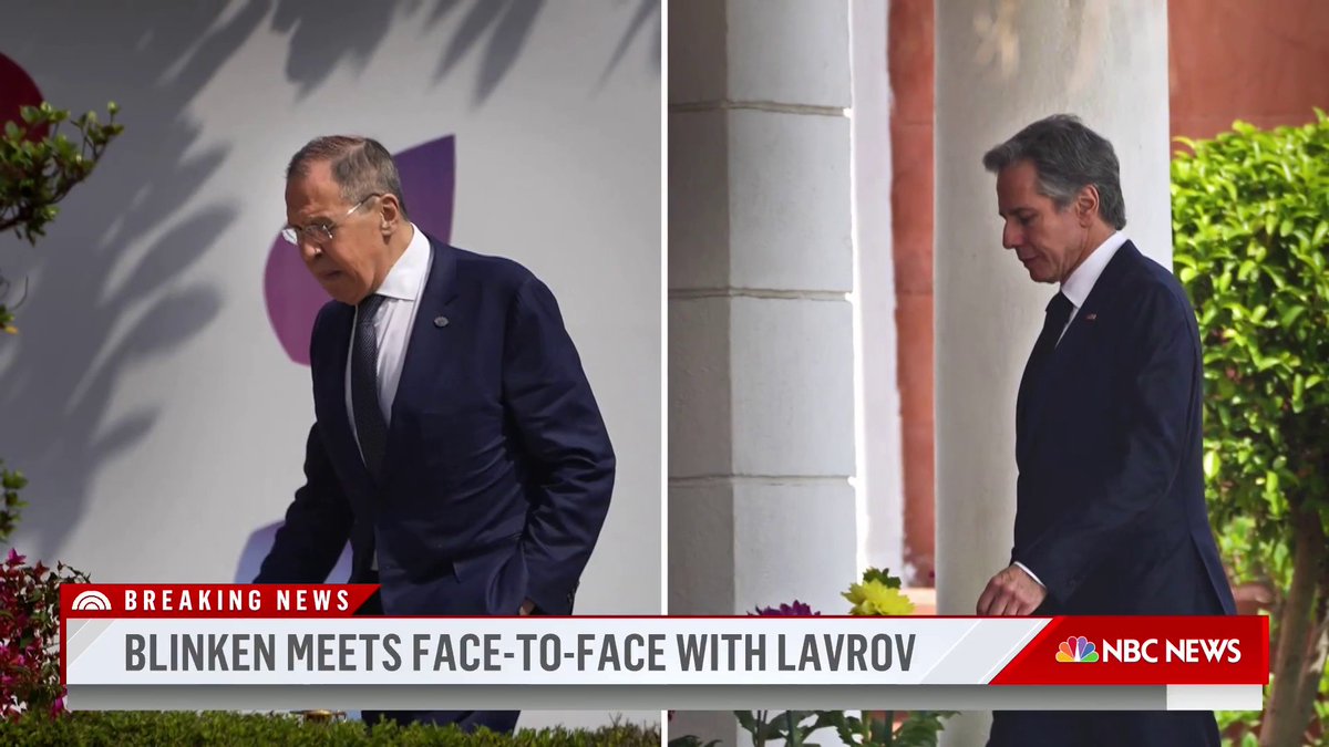 U S Secretary Of State Antony Blinken Met Face To Face With His