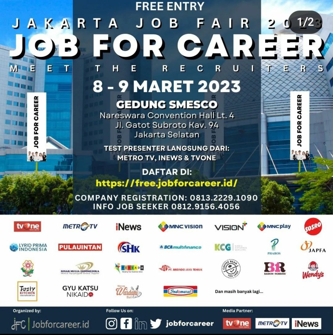 BACA RULES (s.id/worksfess) on Twitter: "Work! Ini bener kan ya infonya? Ada job fair"