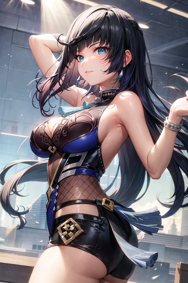 GenshinImpact FanArts on Twitter: "#GenshinImpact #原神イラスト #原神 #AI #夜蘭 #Yelan Credits：えにない from ...