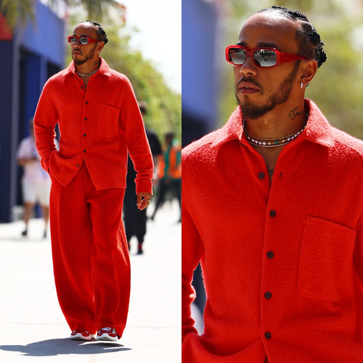 Cada aparição de Lewis Hamilton é um evento! Nesta quinta (2), o muso ...