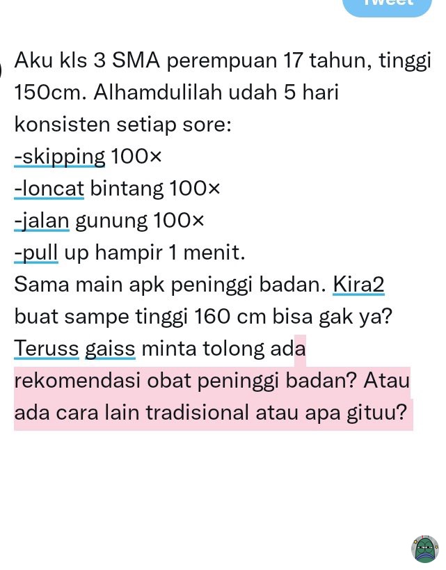 Tanyarl ㅡ 🚫 Rep OOT/JUALAN/LINK AFF on Twitter: "💚 Tolong bantuannya gaiss😭😭 https://t.co ...