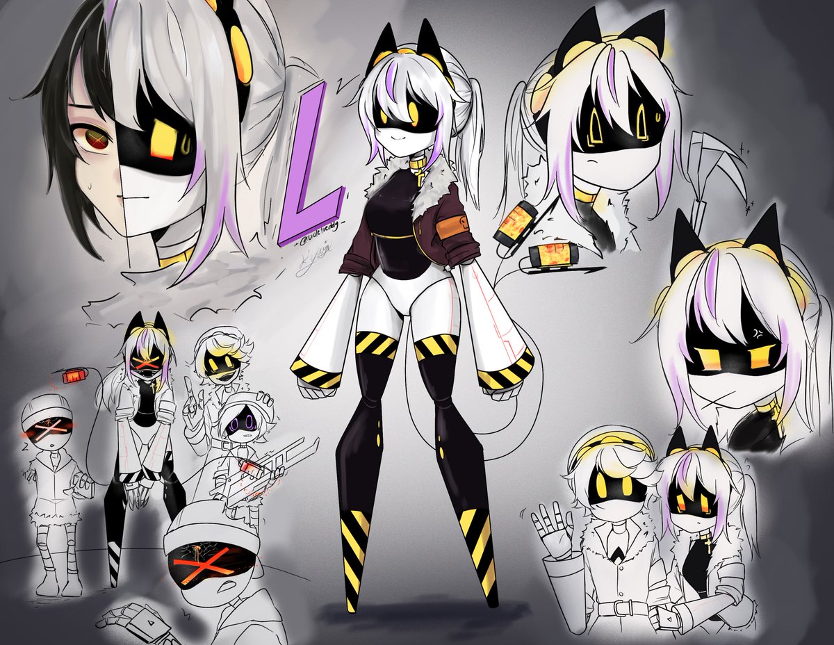 K'Yugi on Twitter: " #N##N#This is “L” .My Oc in Murder drones! ️#N#And this is character sheet ...