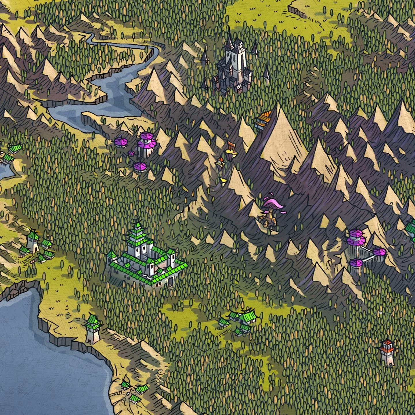 smitchellmaps on Twitter: "Tbh, it didn't take too long, I copied big forest shapes and modify ...