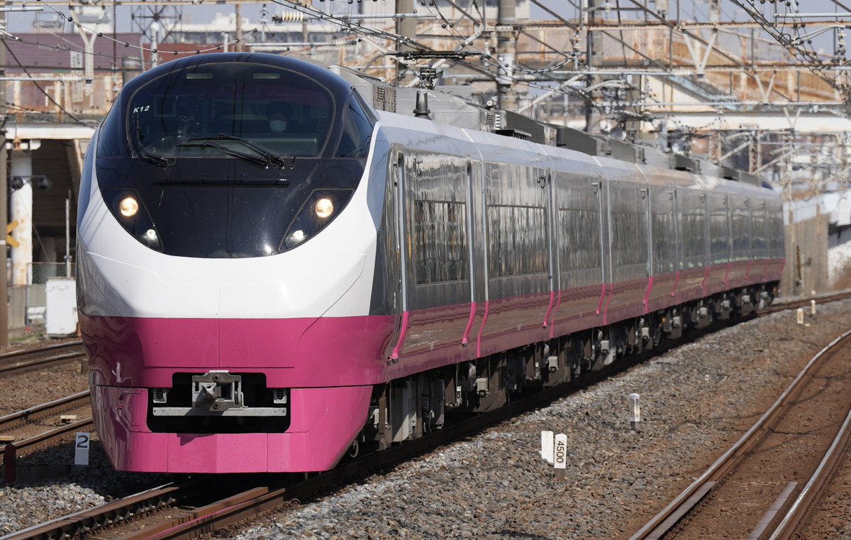 いってちゃ㋡ on Twitter: "#常磐線 #E657系 3/2 K-17グリーンレイク色 K-12スカーレットブロッサム色 @馬橋駅"