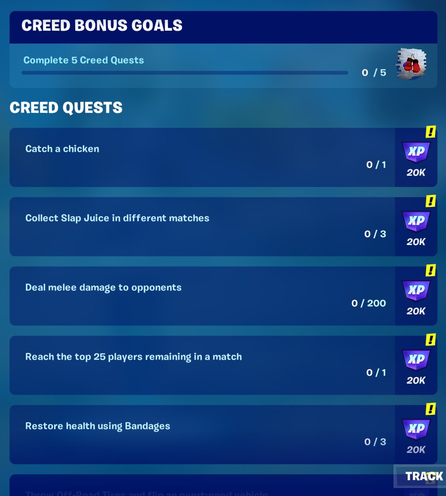 Fnassist On Twitter The Fortnite X Creed Quests Are Now Live Xp